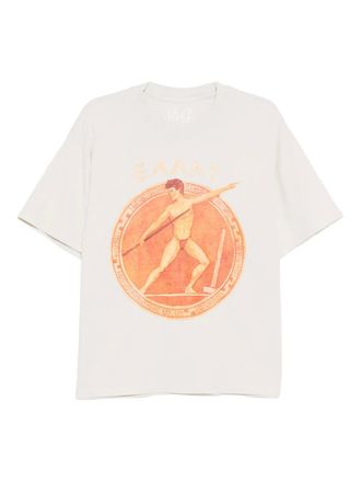 Melt T-Shirt mit grafischem Print - Nude