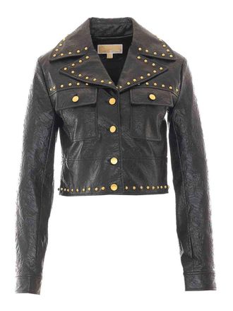 Michael Michael Kors Blouson En Cuir - Noir