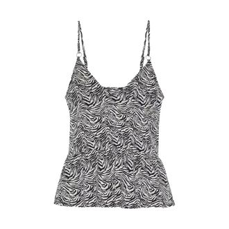 One Teaspoon Zebra Print Tr&auml;gertop - - Tops - Damen - Mehrfarbig - XS