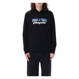 Patagonia Homme, Sweatshirts et sweats &agrave; capuche, Noir, Taille: XL P-6 Logo Sweat &agrave; capuche