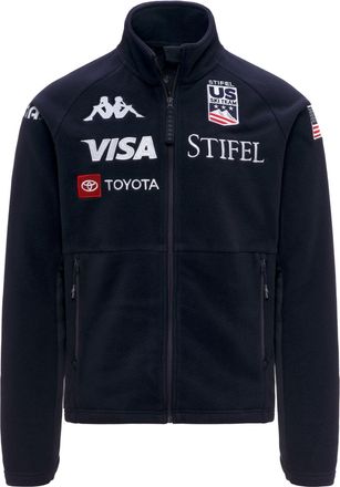 Kappa 6CENTO 687C US Herren Full Zip Fleece, Blue Baritone, S