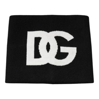 Dolce & Gabbana Cashmere Logo Handkerchief Schal - - Accessories - Damen - Schwarzk - ONE SIZE