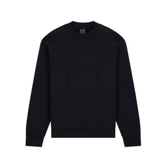 A|X Armani Exchange Strickpullover mit Rundhalsausschnitt - - Sweatshirts & Hoodies - Herren - Blau - L