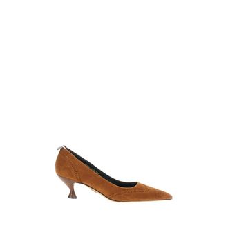 Thom Browne Femme, Chaussures, Brun, Taille: 37 1/2 EU Escarpin D&eacute;collet&eacute; &agrave; bout golf