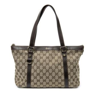 Gucci Crossbody Bags - Abbey Zip Tote - Gr. unisize - in Beige - f&uuml;r Damen