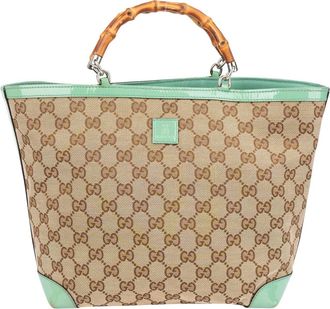 Gucci Crossbody Bags - Gucci Canvas Monogram Kids Handbag - Gr. unisize - in Braun - f&uuml;r Damen