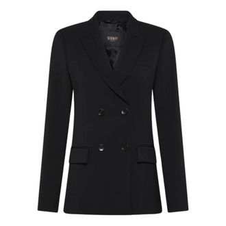 Seventy Femme, Robes, Noir, Taille: 44 FR Double-Breasted Jacket