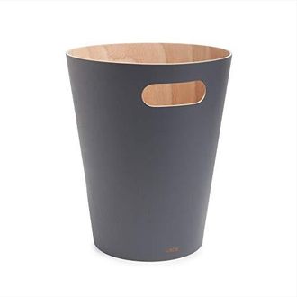 Umbra Woodrow Poubelle Ou Corbeille À Papier Moderne En Bois DUne Capacité De 7.5 L Pour Salle De Bain. Bureau. et Bien Plus Encore. Hêtre Commun. Naturel/A