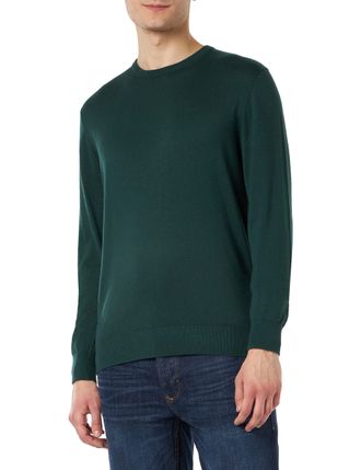 Hackett Herren Cotton Cashmere Crew Pullover, Grn Topiary, XXL