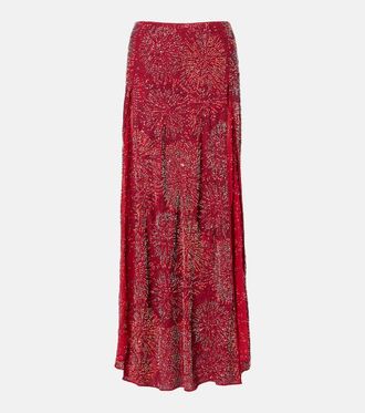 Paco Rabanne Verzierter Maxirock