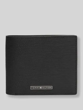 Tommy Hilfiger Portemonnaie aus echtem Leder mit Label-Schriftzug