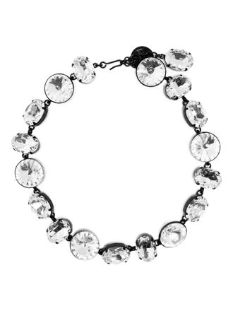 N°21 collier à pierres rondes - Noir