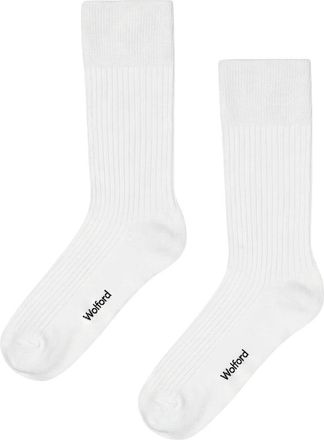 Wolford Gerippte Stretch-Baumwollsocken - - Underwear - Damen - Wei&szlig; - S