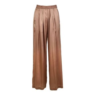 Forte_Forte Pant Elastico Wide Hosen - - Trousers - Damen - Braun - M