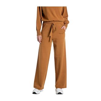 Replay Pantalon de surv&ecirc;tement large droit - Femme - Pantalons - Brun - Taille: 38 FR