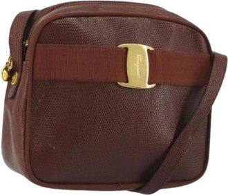 Ferragamo Sac port&eacute; &eacute;paule Pre-owned - Femme - Pre-owned - Brun - Taille: ONE Size