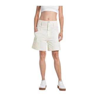 Replay Femme, Shorts, Beige, Taille: W28 Bermuda Shorts