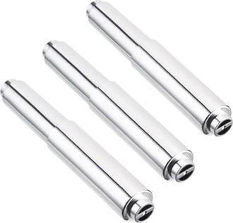 DOITOOL Lot de 3 Supports de Papier Toilette en Plastique &agrave; Ressort pour Rouleau de Papier Toilette de Rechange avec Tige t&eacute;lescopique pour Restaurant, Maison
