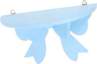 Valiclud Nordisches Holz Wandregal Bogenform Kinderzimmer Dekoration Kleines Schwebendes Regal Robust Einfache Montage für Badezimmer und Wohnräume