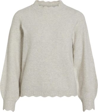 Vila Vinikolina O-Neck L/S Knit Top - Noos