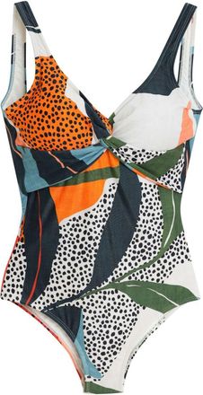 Lygia & Nanny Adriana Badeanzug mit Print - Weiß