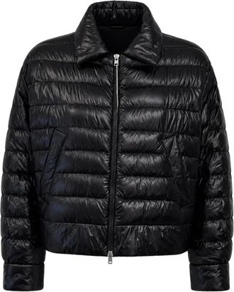 Herno Femme, Vestes, Noir, Taille: 40 FR Doudoune matelass&eacute;e &agrave; rayures