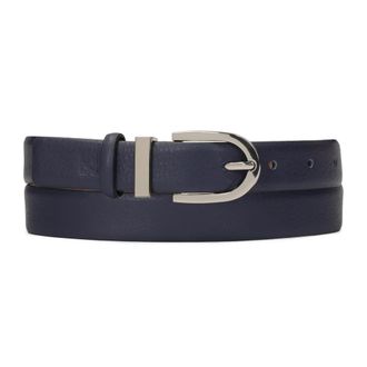 Kazar Dunkelblaues schmales G&uuml;rtel mit D-Ring Schnalle - - Accessories - Damen - Blau - 100 CM