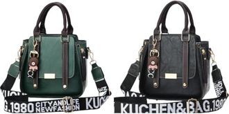 Generic Sac &agrave; main d&eacute;contract&eacute; en cuir PU pour femmes et filles, avec sangle r&eacute;glable, capacit&eacute; pour les sorties de travail et de