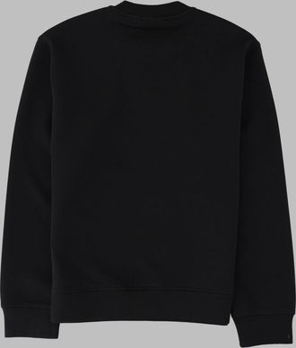 Emporio Armani Logo-Embroidered Double Jersey Sweatshirt - Black