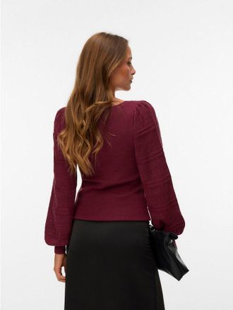 Vero Moda Strickpullover VMNEWLIMONE LS V-NECK PULLOVER BOO Viskosemischung