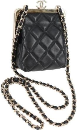 Chanel Pre-owned Cuir sacs-chanel - Femme - Pre-owned - Noir - Taille: ONE Size