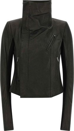 Rick Owens Lederjacke - Schwarz