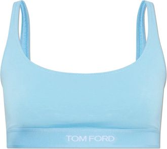 Tom Ford Femme, Sous-v&ecirc;tements, Bleu, Taille: 40 FR Signature Bralette
