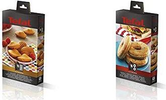 T-fal XA801512 Snack Collection Mini Madeleine Accessoire pour Croque Gaufre + XA801612 Snack Collection Pl Bagels Eu Accessoire pour Donuts