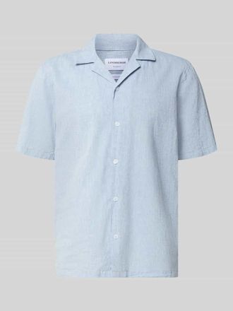 Lindbergh Relaxed Fit Freizeithemd aus Leinen-Baumwoll-Mix