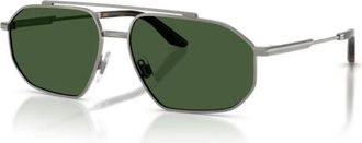 Dolce & Gabbana Homme, Accessoires, Gris, Taille: 59 MM Lunettes de soleil Aviateur