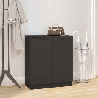vidaXL Schuhschrank Schwarz 59x35x70 cm Holzwerkstoff Vidaxl