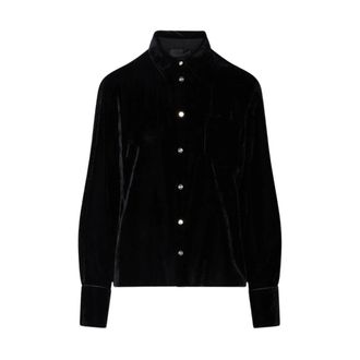 Liu Jo Chemise en velours - - Blouses & Shirts - Damen - Schwarzk - S