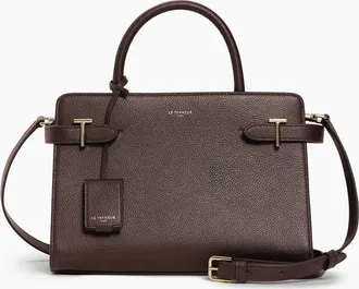Le Tanneur Sac &agrave; main moyen mod&egrave;le Emilie en cuir grain&eacute;