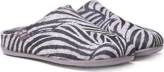 Toni Pons Chaussons de maison pour femmes en feutre - MAUI-NM - Zebra, 39 EU