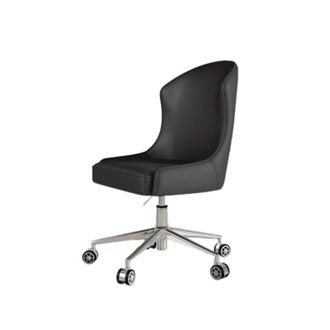 Generic Armloser B&uuml;rostuhl, Computerstuhl Aus Leder Mit Hoher R&uuml;ckenlehne, H&ouml;henverstellbar, Kann 150 Kg Tragen, for Konferenz- Und Besprechungsr&auml;ume Zu Hause