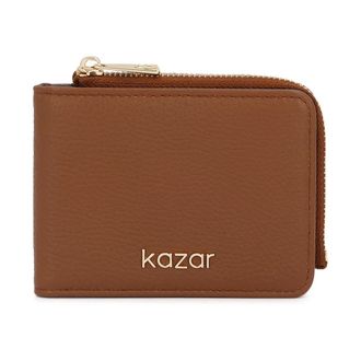 Kazar Hellbraune kompakte Lederbrieftasche - - Accessories - Damen - Braun - ONE SIZE
