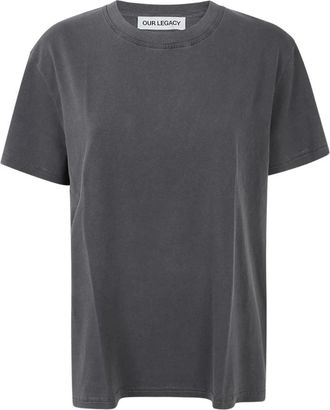 Our Legacy Femme, Tops, Gris, Taille: 38 FR T-Shirt Classique