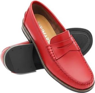Zerimar Chaussures pour Hommes Castellanos | Mocassin masqu&eacute; pour Homme | Chaussures habill&eacute;es pour Hommes | Couleur Rouge | Taille 46