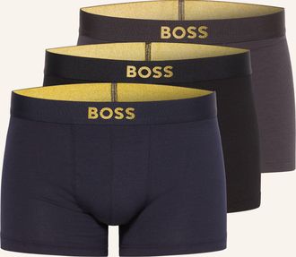 HUGO BOSS 3er-Pack Boxershorts blau