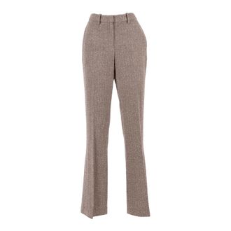 Ermanno Scervino Femme, Pantalons, Brun, Taille: 40 FR Wide Pantalons