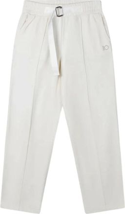 10 Days Femme, Pantalons, Blanc, Taille: 36 FR Pantalon Jog Twill Ample