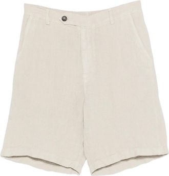 MC2 Saint Barth Homme, Shorts, Beige, Taille: M Linen Sebastian Pants