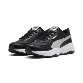 Puma Cilia Mode Damen Metallic Whisper Sneaker, Schwarz Silber Wei&szlig;, Gr&ouml;&szlig;e 39.5 EU, Schwarz Silber Wei&szlig;, 40 EU