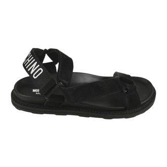 Moschino Homme, Chaussures, Noir, Taille: 43 EU Sandalia